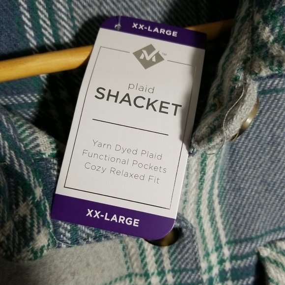 Member's Mark | Jackets & Coats | Members Mark Plaid Shacket Xxlarge ...